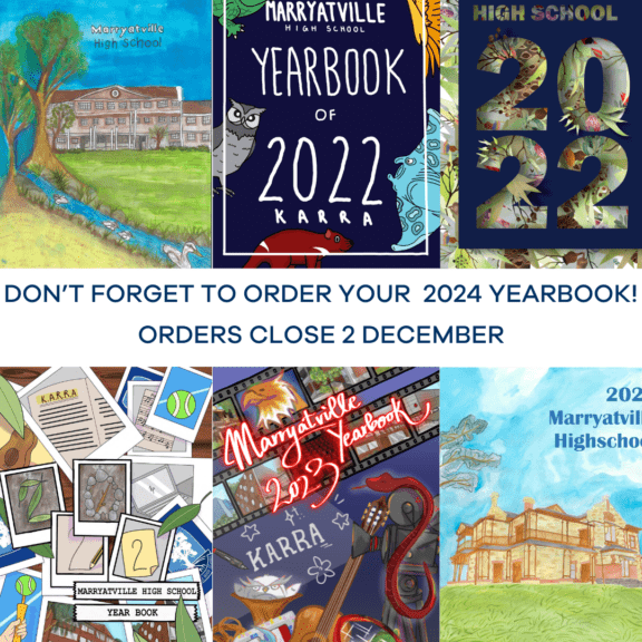 2024 Yearbook Orders | Marryatville High School